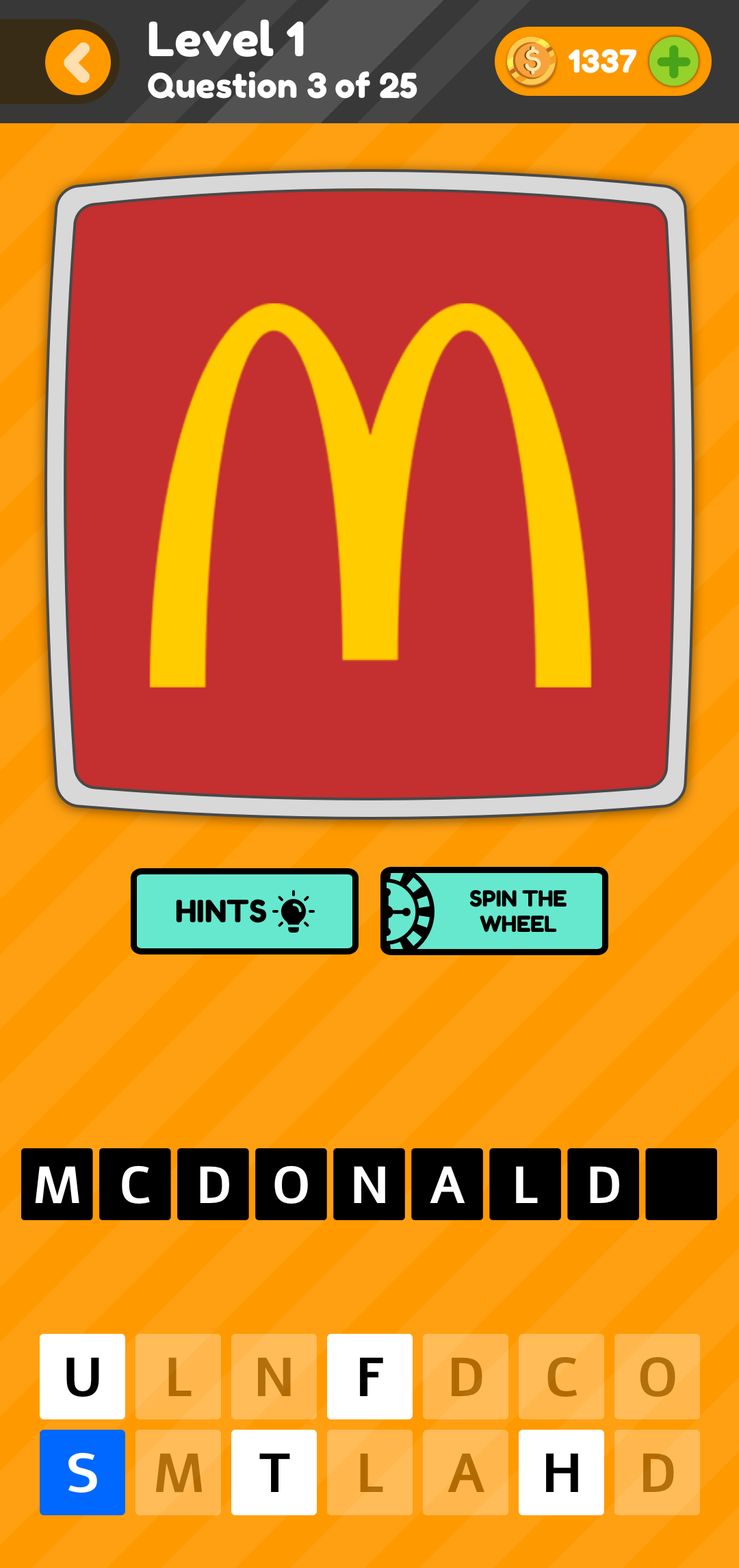 Orange Circle Logo Quiz